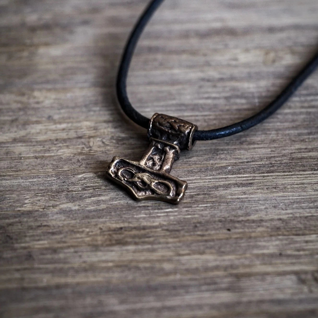 Necklace - Torshammer Valhalla, bronze - Nordlys Viking