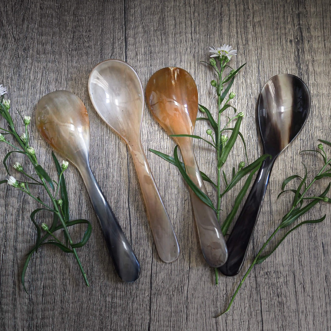 Handmade-Tablespoon in horn-Nordlys Viking