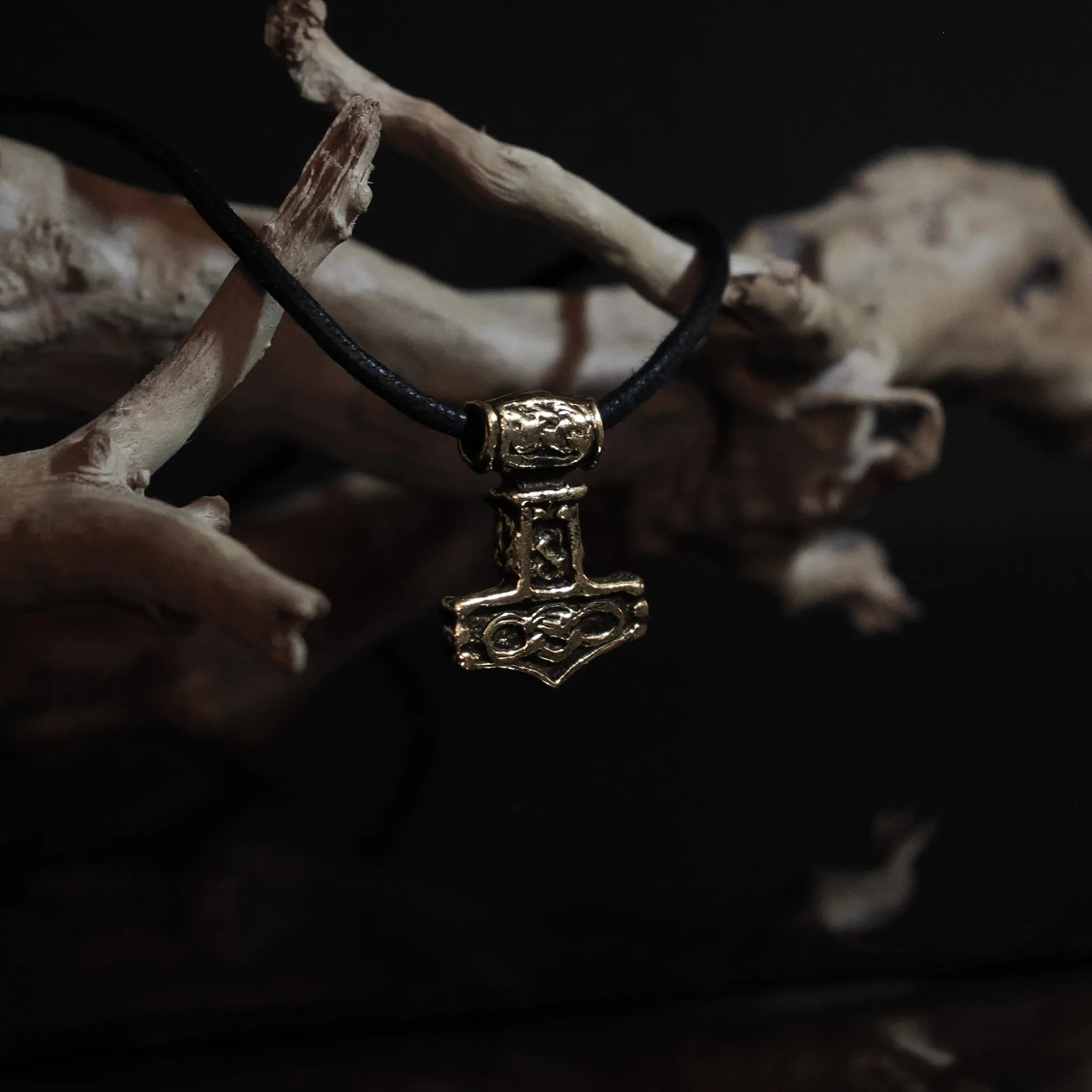 Necklace - Torshammer Valhalla, bronze - Nordlys Viking