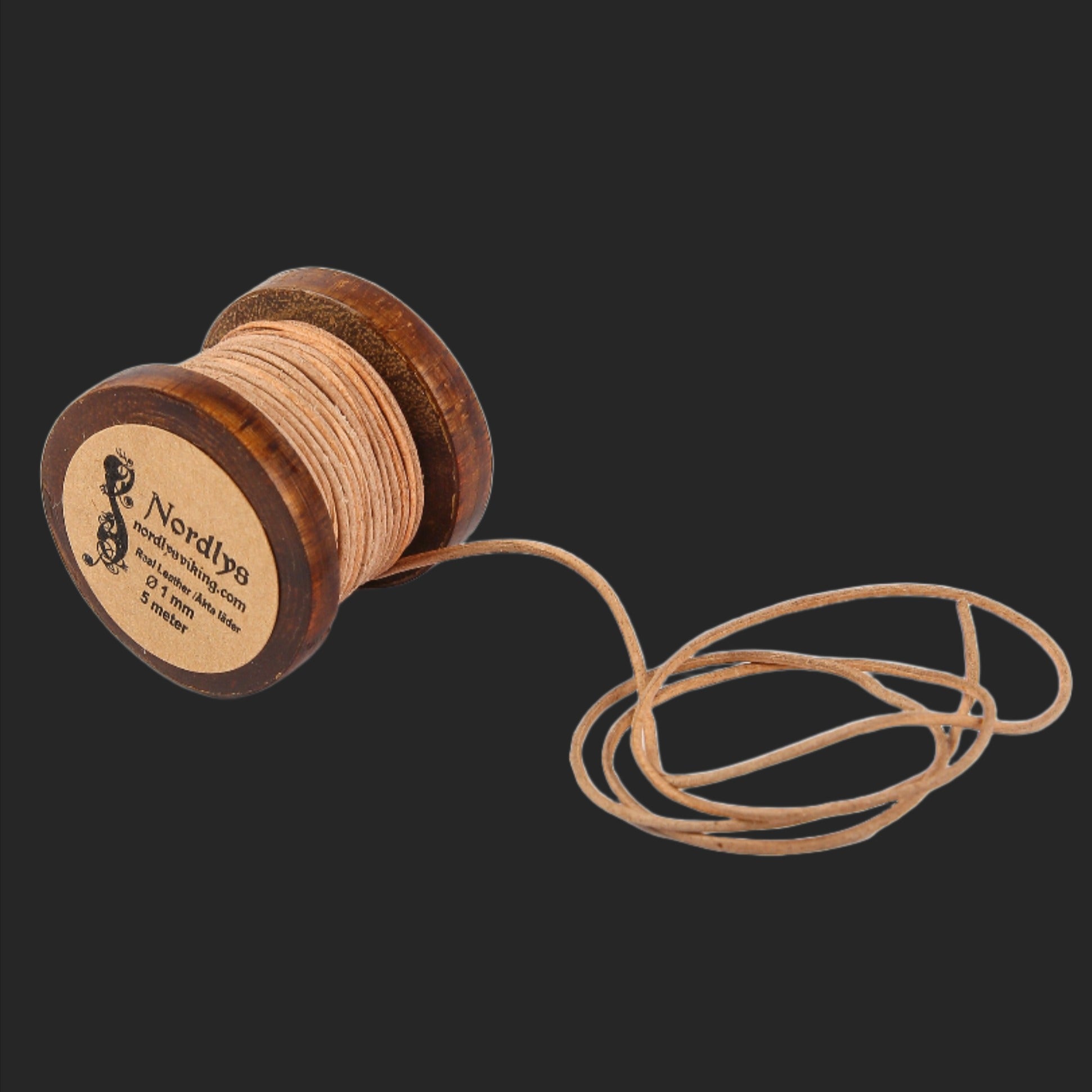 1mm, 5m natural leather string