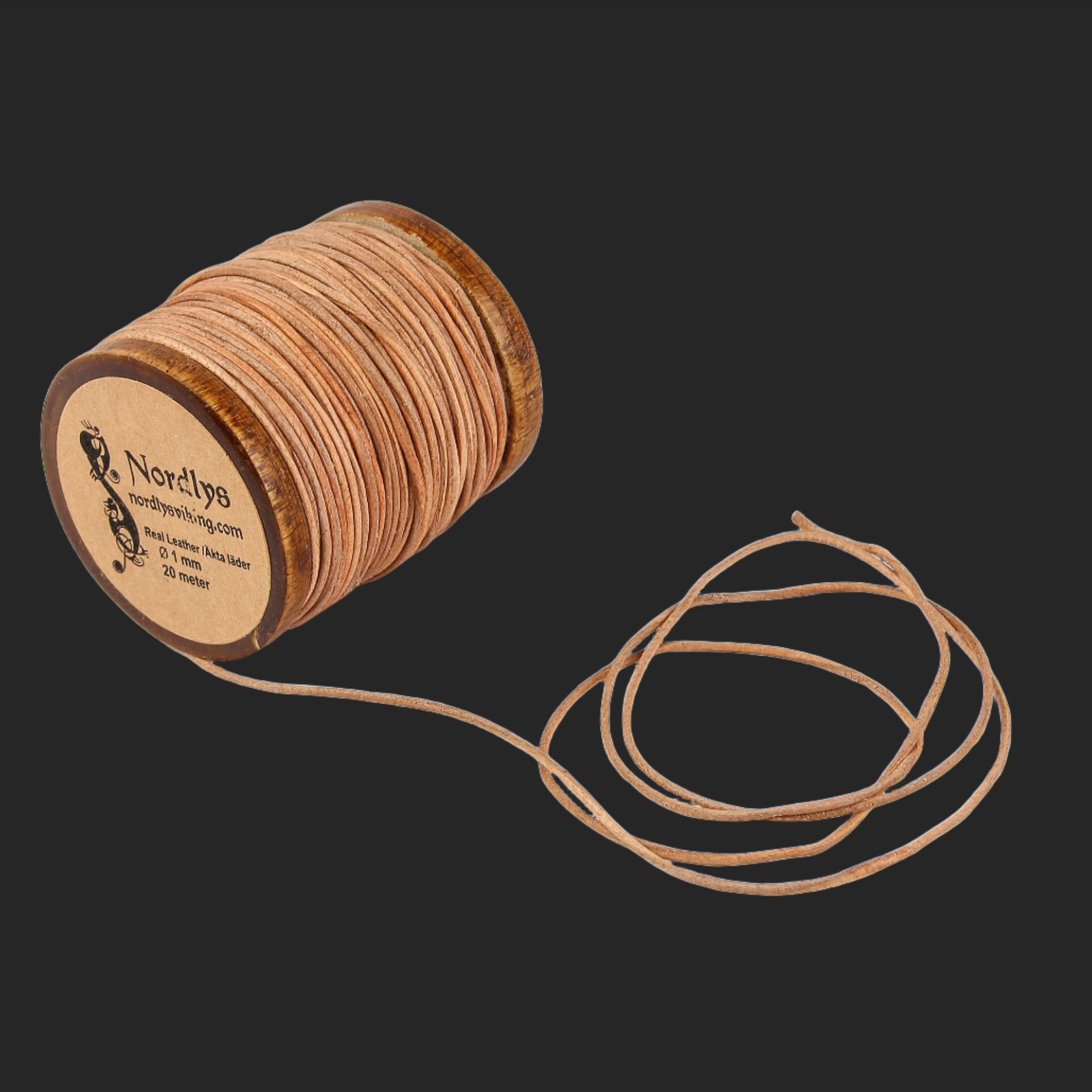 1mm, 20m natural leather string