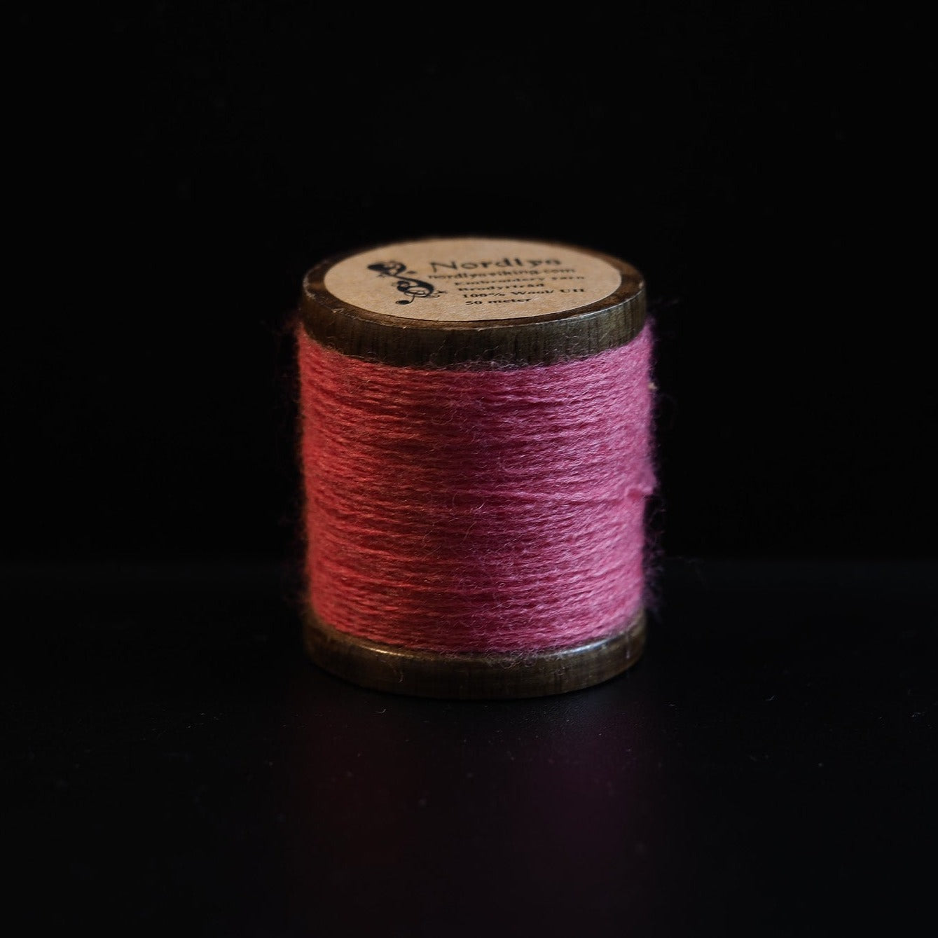 Pink embroidery thread 100% wool