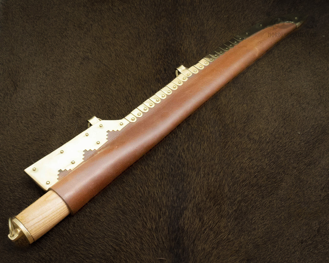 Sax Gotland with scabbard, fighting ready