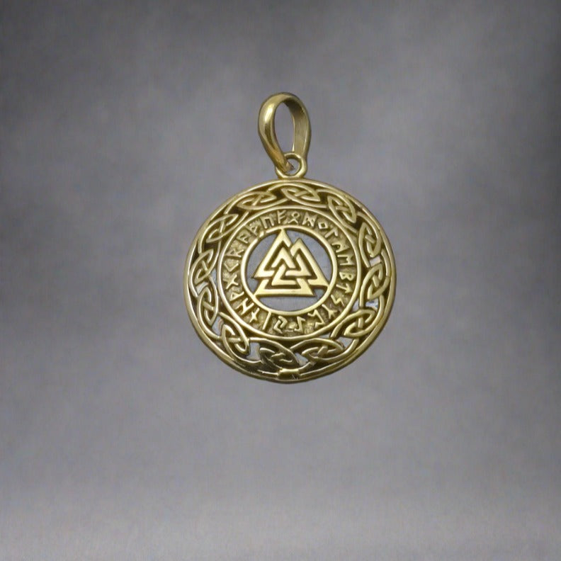 Valknut in brass